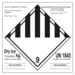 UN1845 Dry Ice Etiketten – Trockeneis normgerecht transportieren ...