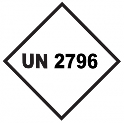 UN 2796 - Aufkleber 10 x 10 cm - Aufkleber-Shop