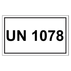 UN-Verpackungskennzeichen mit UN 1078 - Aufkleber-Shop