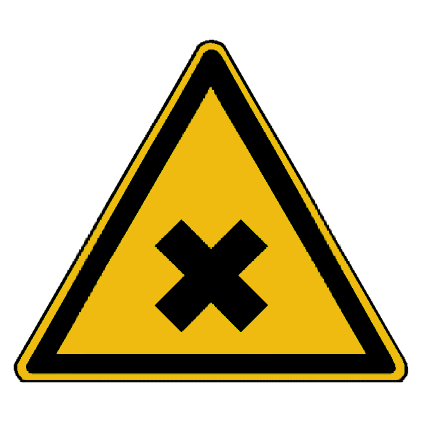 Warnung vor gesundheitsschädlichen und reizenden Stoffen - Warnschild ...