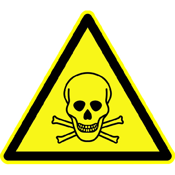 Warnung vor giftigen Stoffen - Warnschild BGV A8 W03 - Aufkleber-Shop
