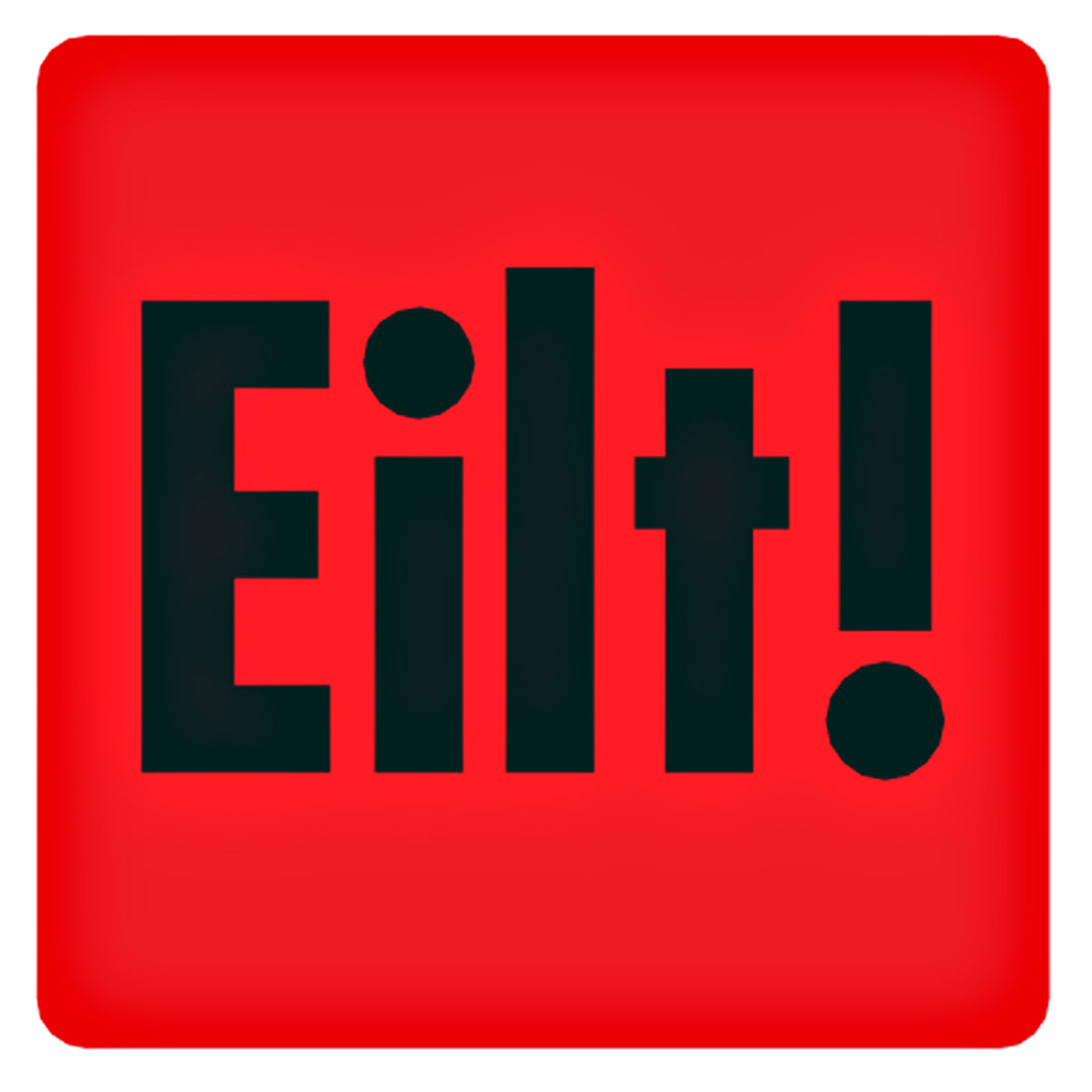 Aufkleber Eilt | Rot, Schwarz - Aufkleber-Shop