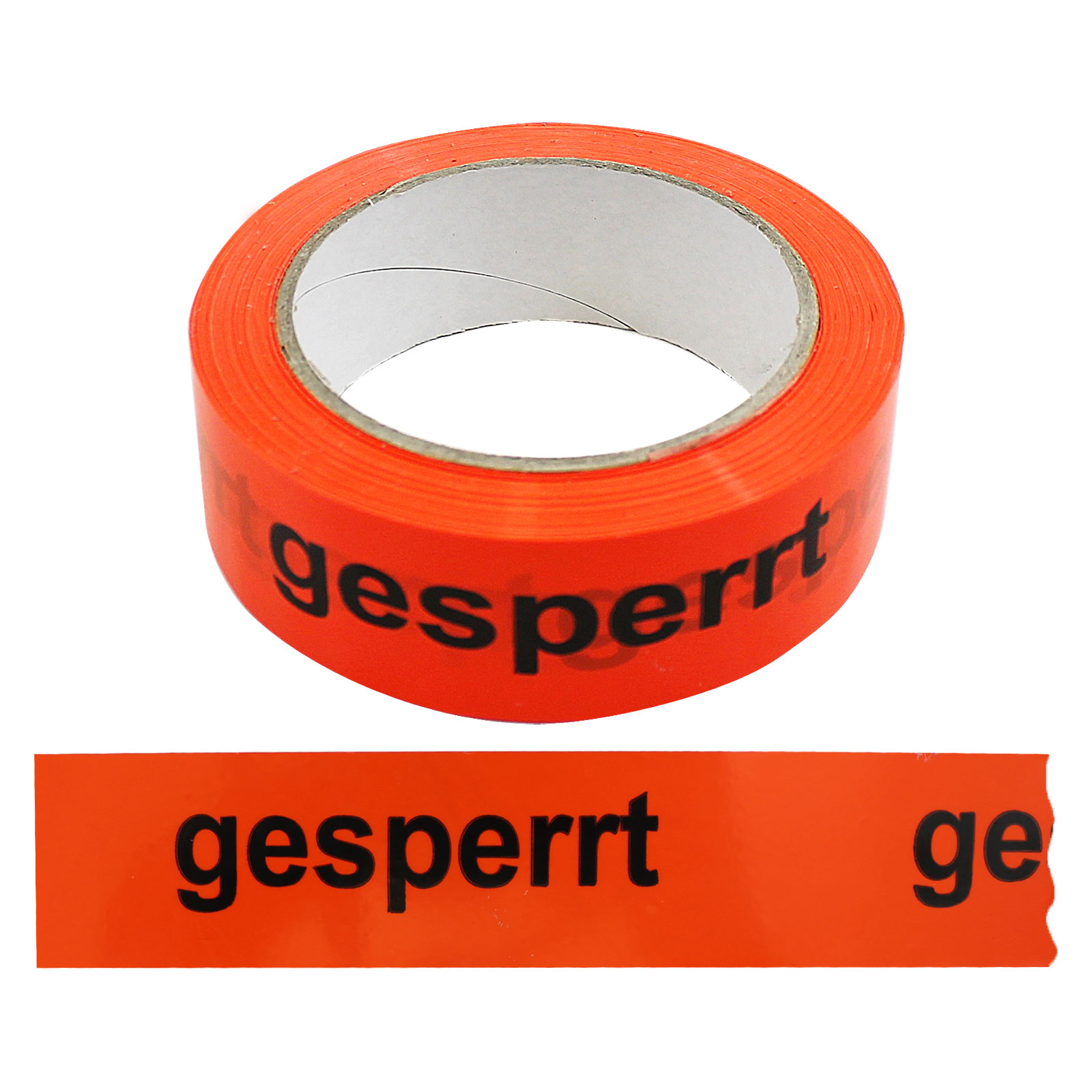 Klebeband Gesperrt | 38 mm x 66 m | 1 Rolle - Aufkleber-Shop
