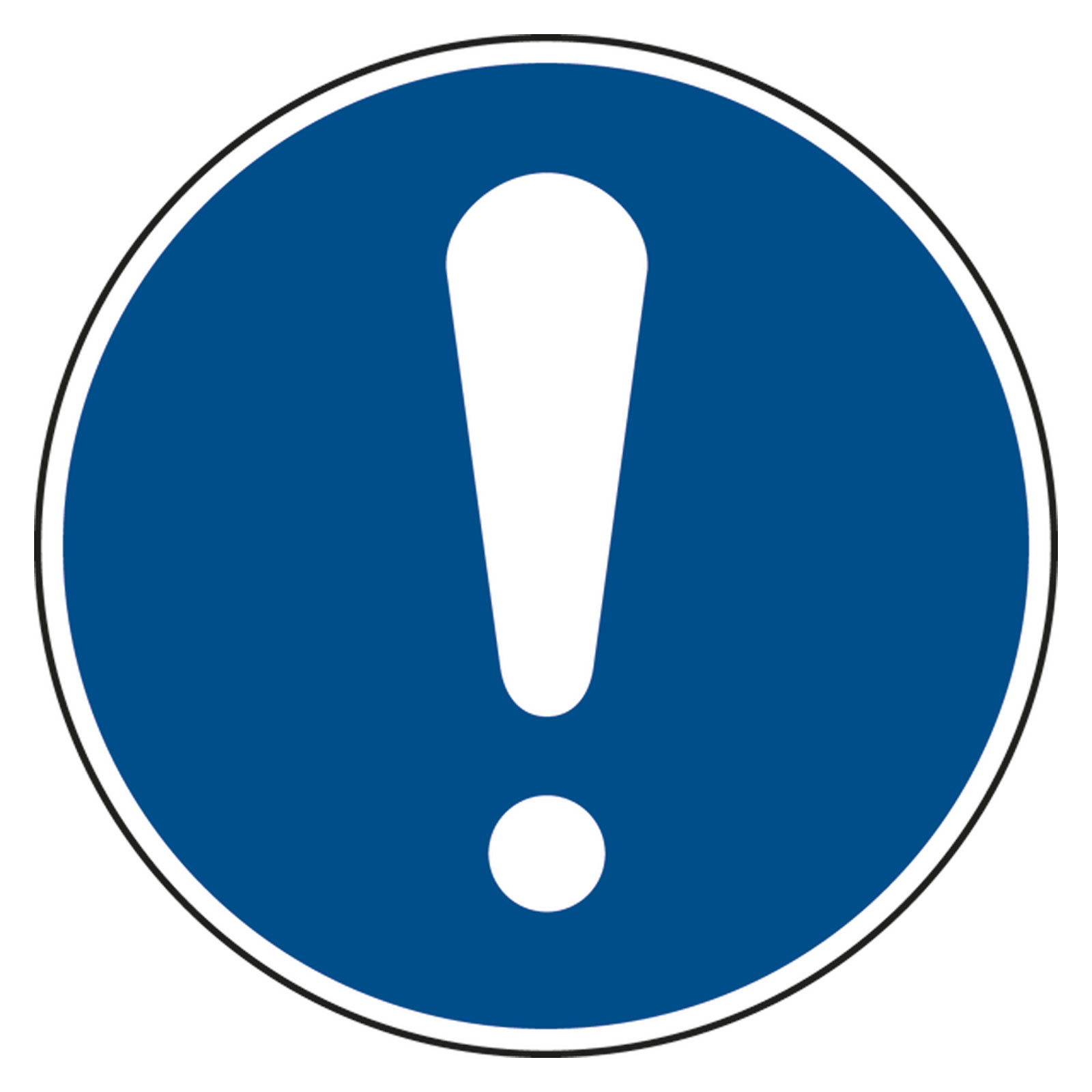 "Allgemeines Gebotszeichen" ISO 7010 - Aufkleber-Shop