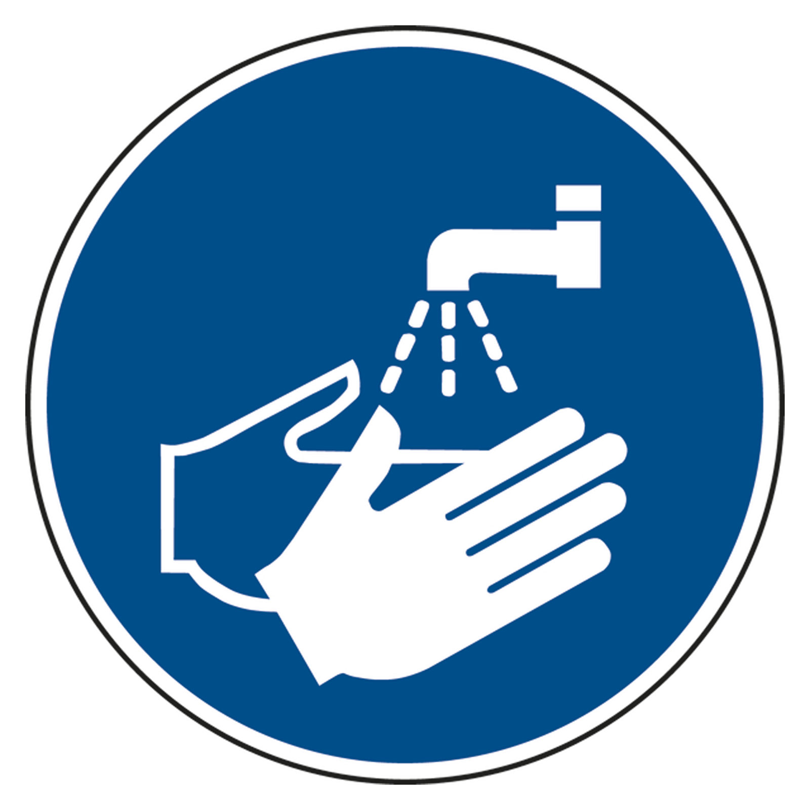 "Hände waschen" DIN EN ISO 7010, M011 - Aufkleber-Shop