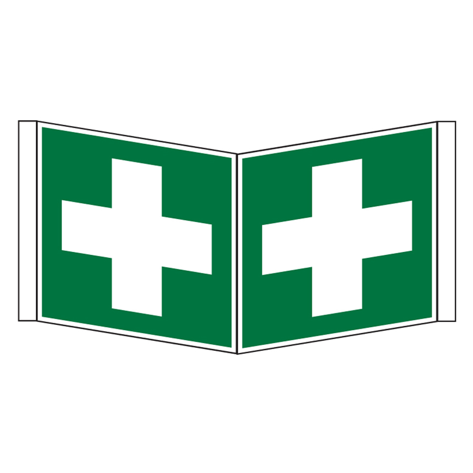 Winkelschild Erste Hilfe | verschiedene Ausführungen - Aufkleber-Shop