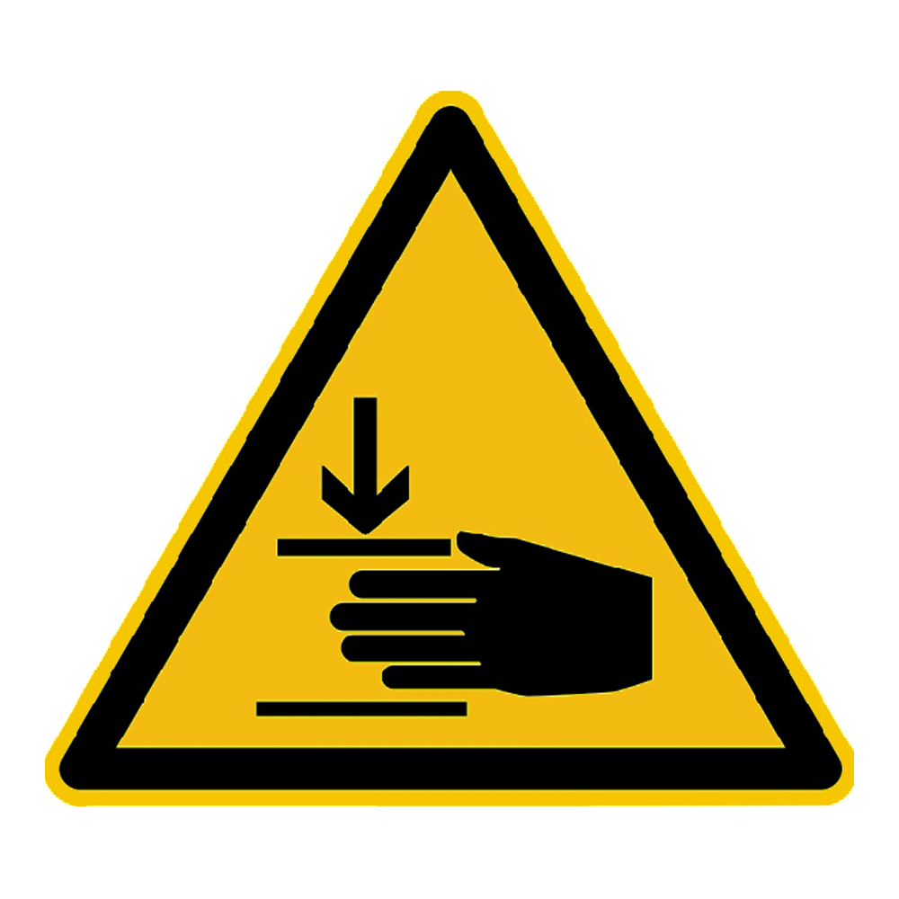 Warnung vor Handverletzungen - Warnschild BGV A8 W27 Folie selbst, ab ...