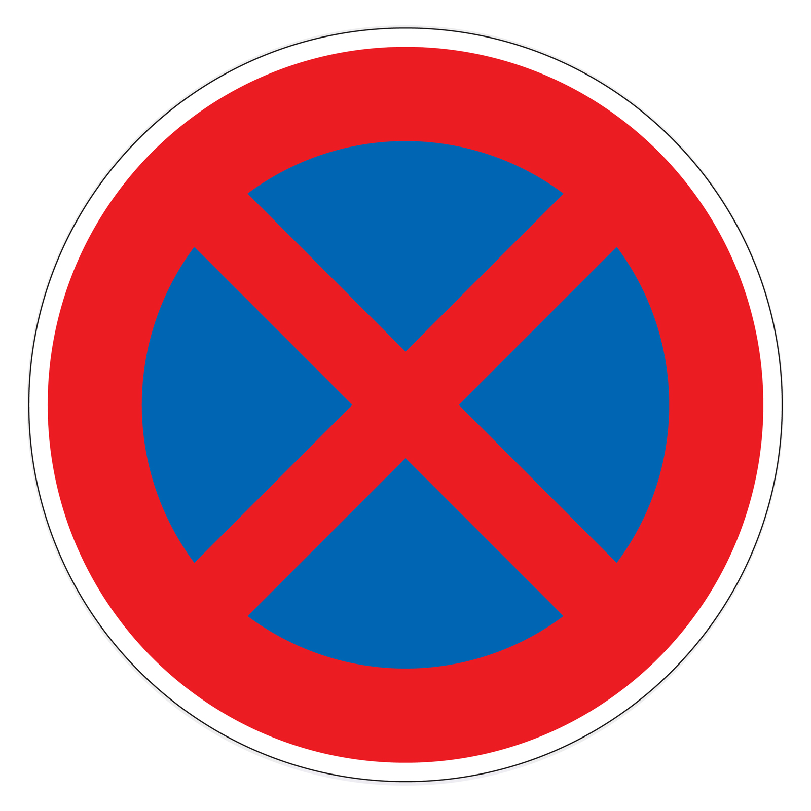 Verkehrsschild "Absolutes Halteverbot" in verschiedenen Varianten ...