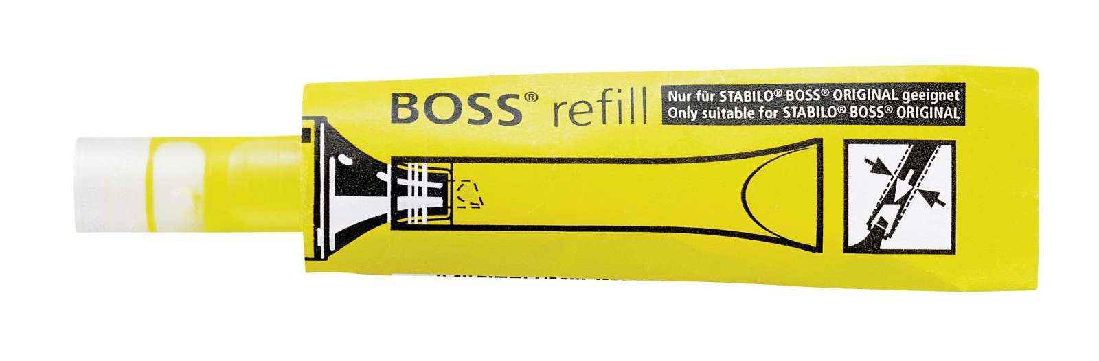 Stabilo® Nachfüllsystem BOSS® ORIGINAL refill, ORIGINAL, 3 ml, gelb ...