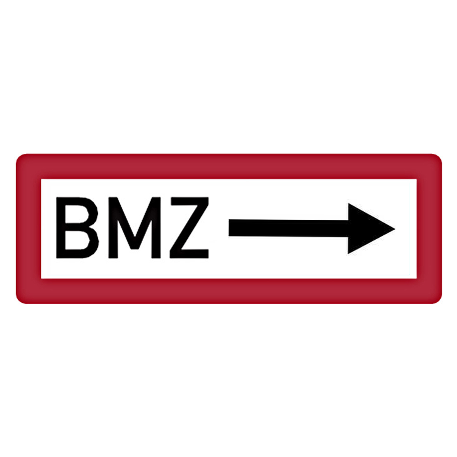 Feuerwehrzeichen BMZ rechts - Aufkleber-Shop