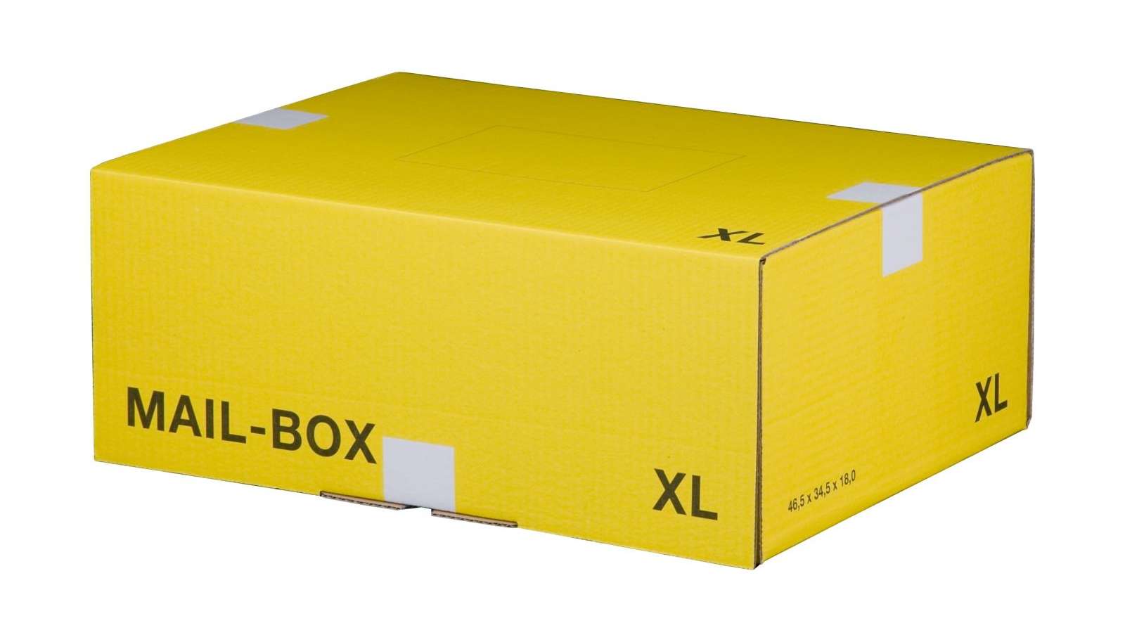 Post-Versandkarton Größe XL - gelb - Aufkleber-Shop