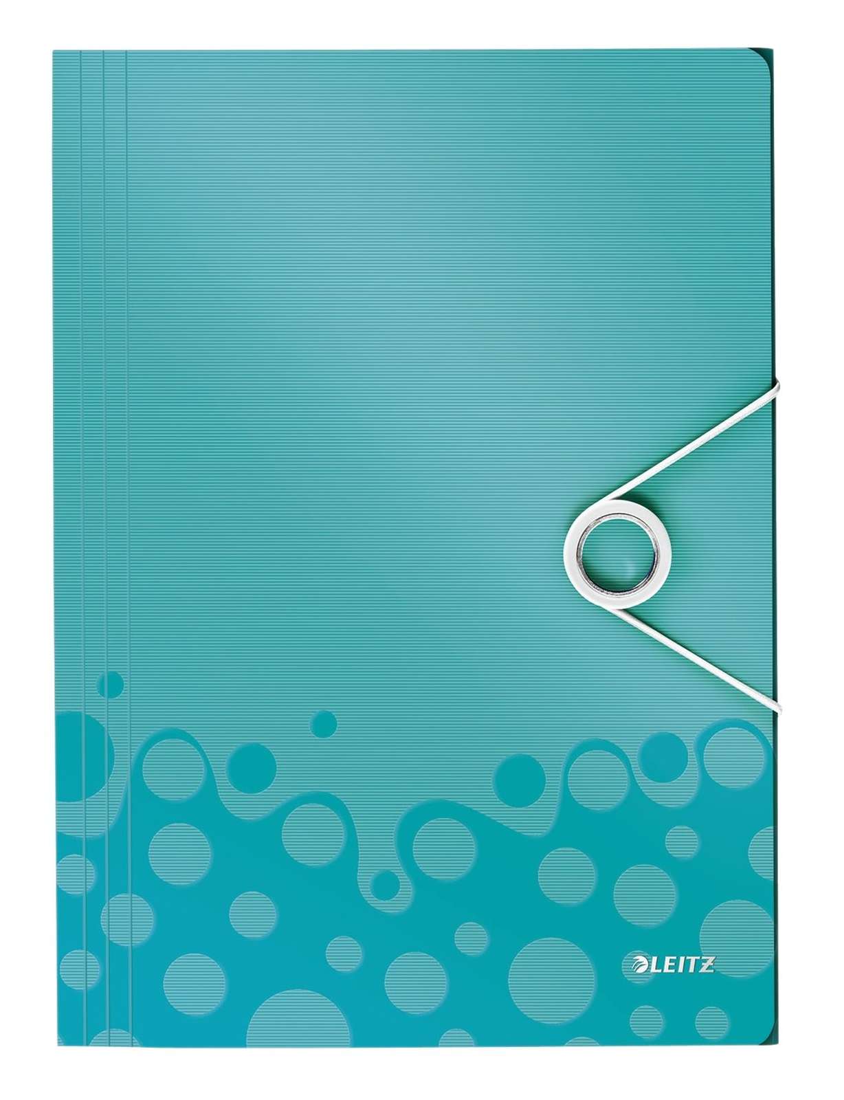Leitz 4599 Eckspannermappe WOW - A4, PP, eisblau - Aufkleber-Shop
