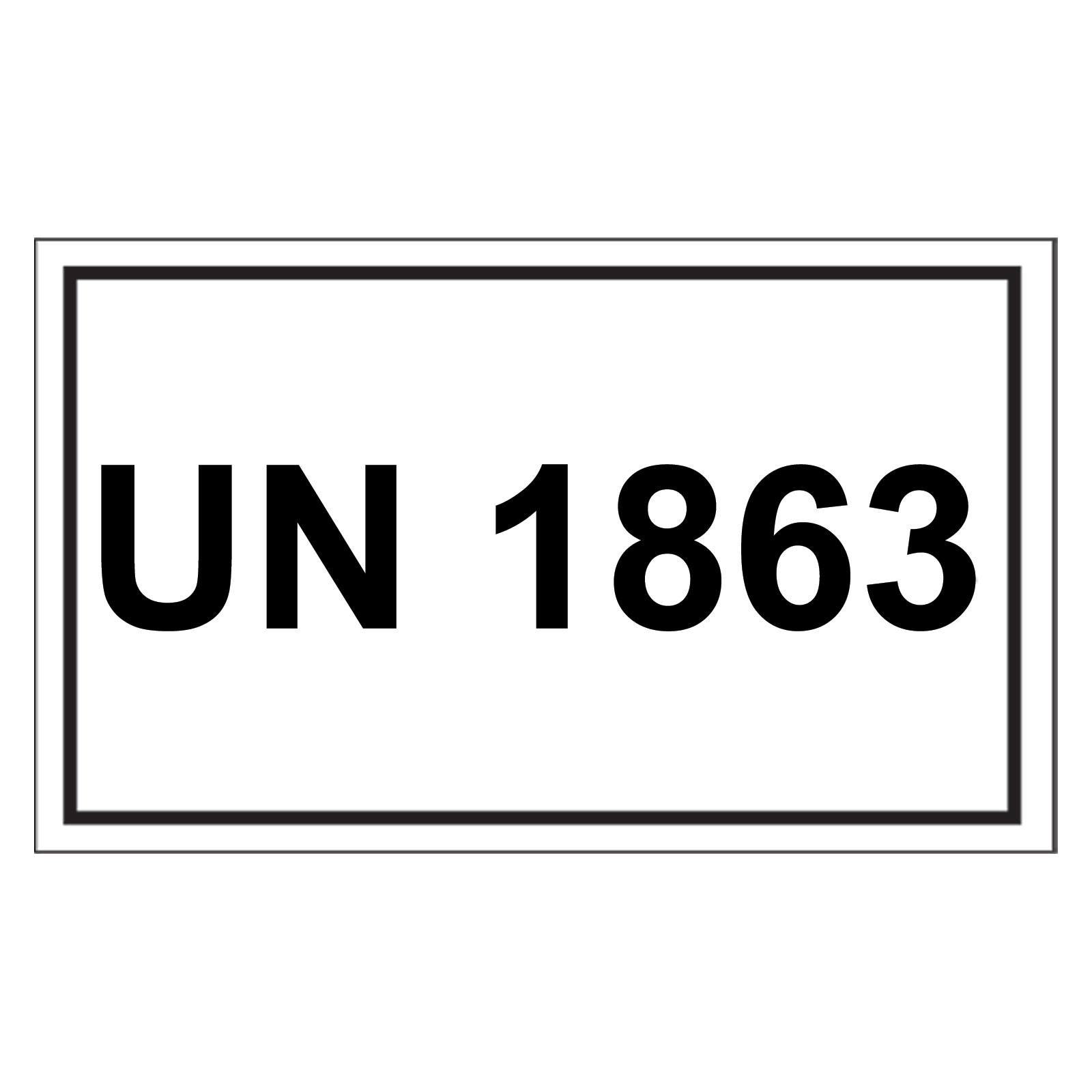 Gefahrzettel UN 1863 | Folie 100 x 60 mm - Aufkleber-Shop