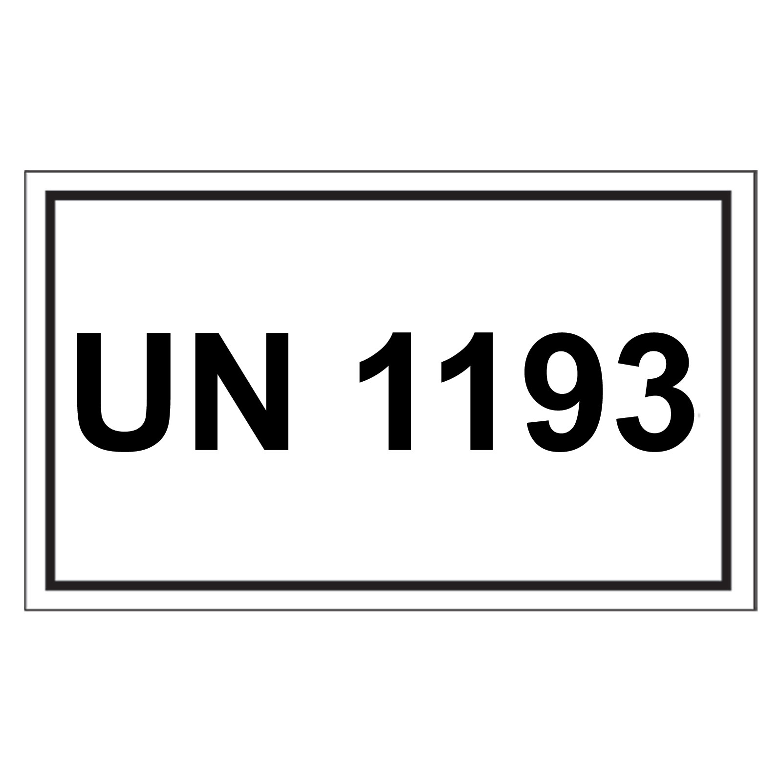 Gefahrzettel UN 1193 | Folie 100 x 60 mm - Aufkleber-Shop