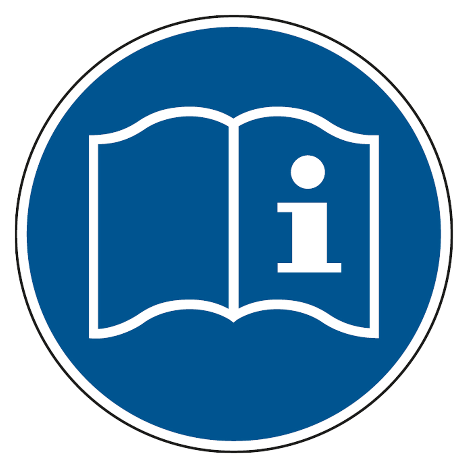 Gebotszeichen Gebrauchsanweisung beachten DIN 4844-2/ASR A 1.3 D-M018 ...