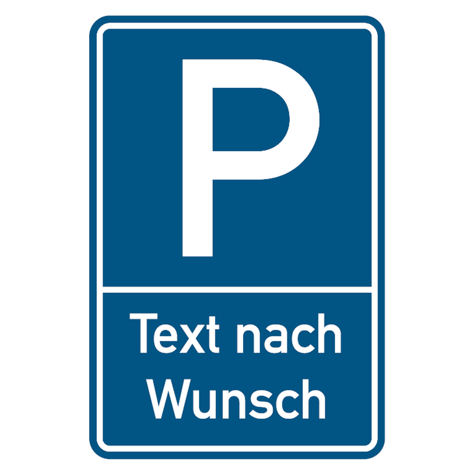 Parkplatzschild mit individuellem Zusatztext Aluminium - Aufkleber-Shop Parkplatzschild mit individuellem Zusatztext Aluminium - Aufkleber-Shop