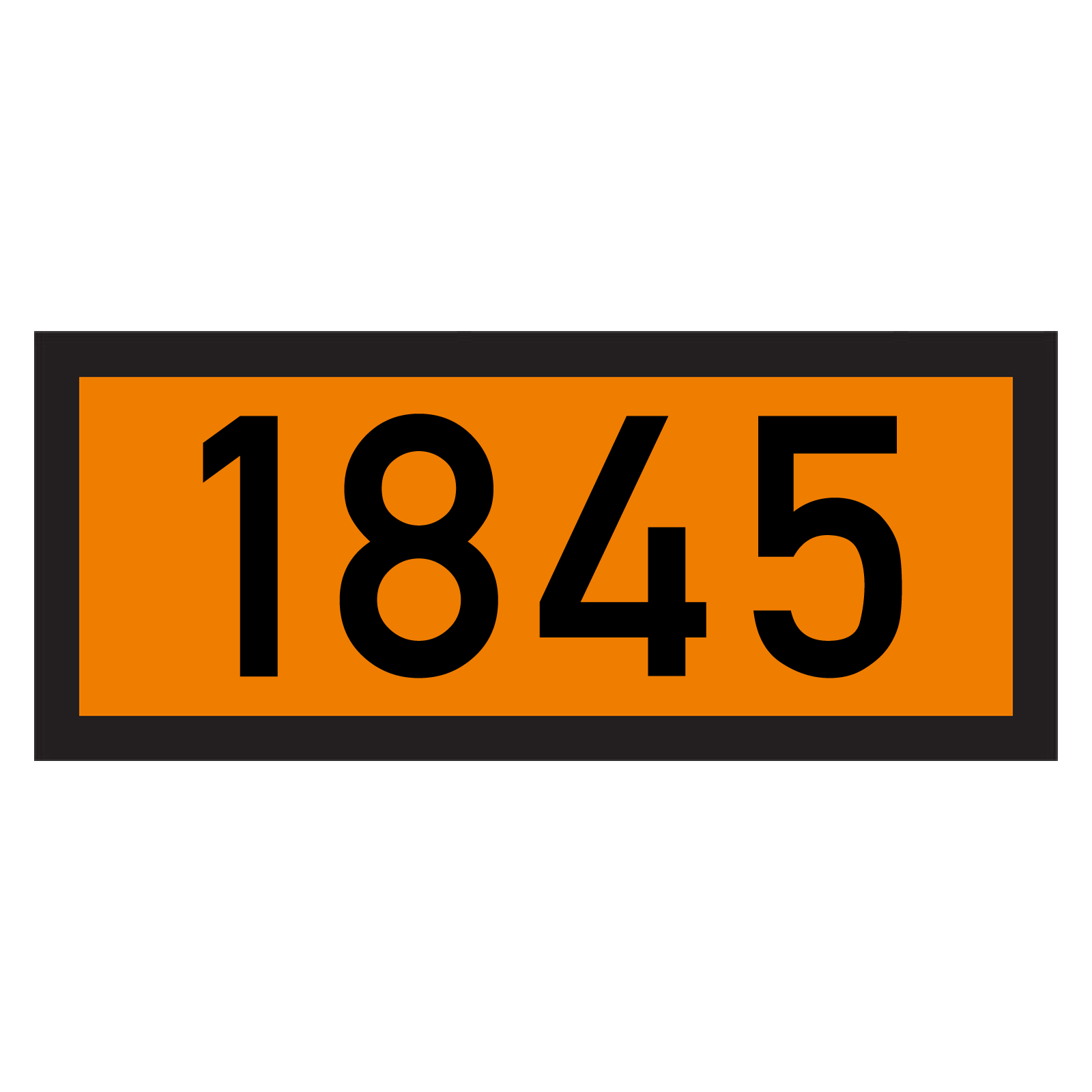 Warntafel 1845 | Gefahrgut Warntafel - Aufkleber-Shop
