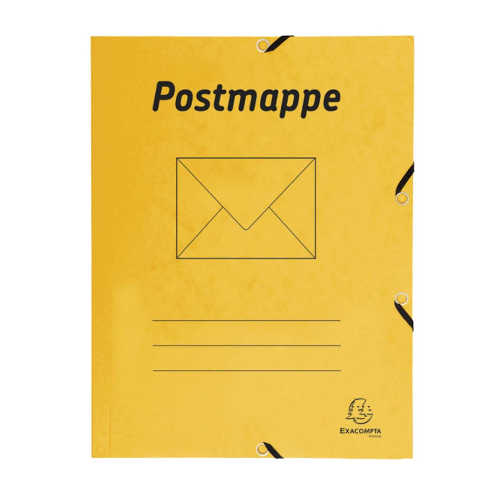 EXACOMPTA Sammelmappe Postmappe - A4, 425 g/qm, Gummizug, 3 Klappen ...