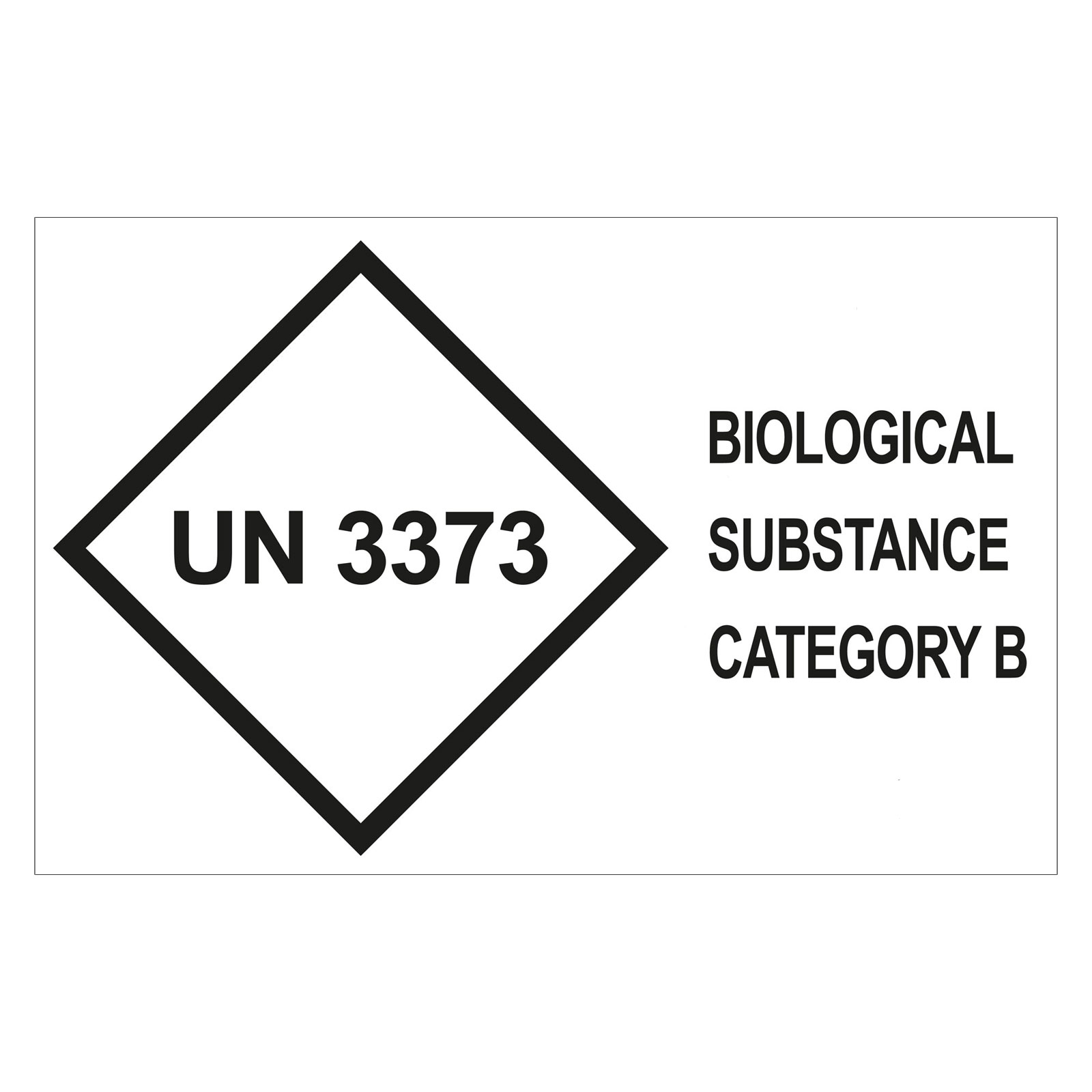 UN 3373 | 210x148 mm | Papier - Aufkleber-Shop