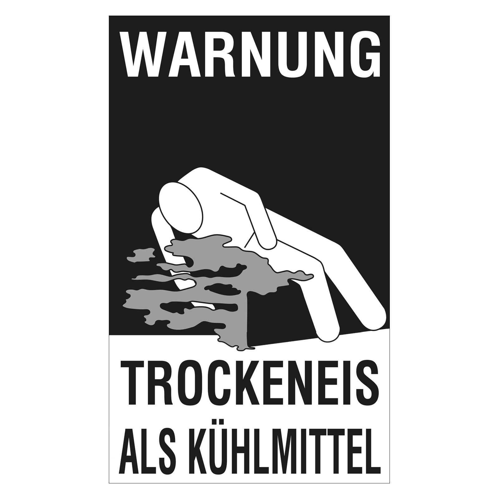 Aufkleber | Trockeneis als Kühlmittel | Folie - Aufkleber-Shop
