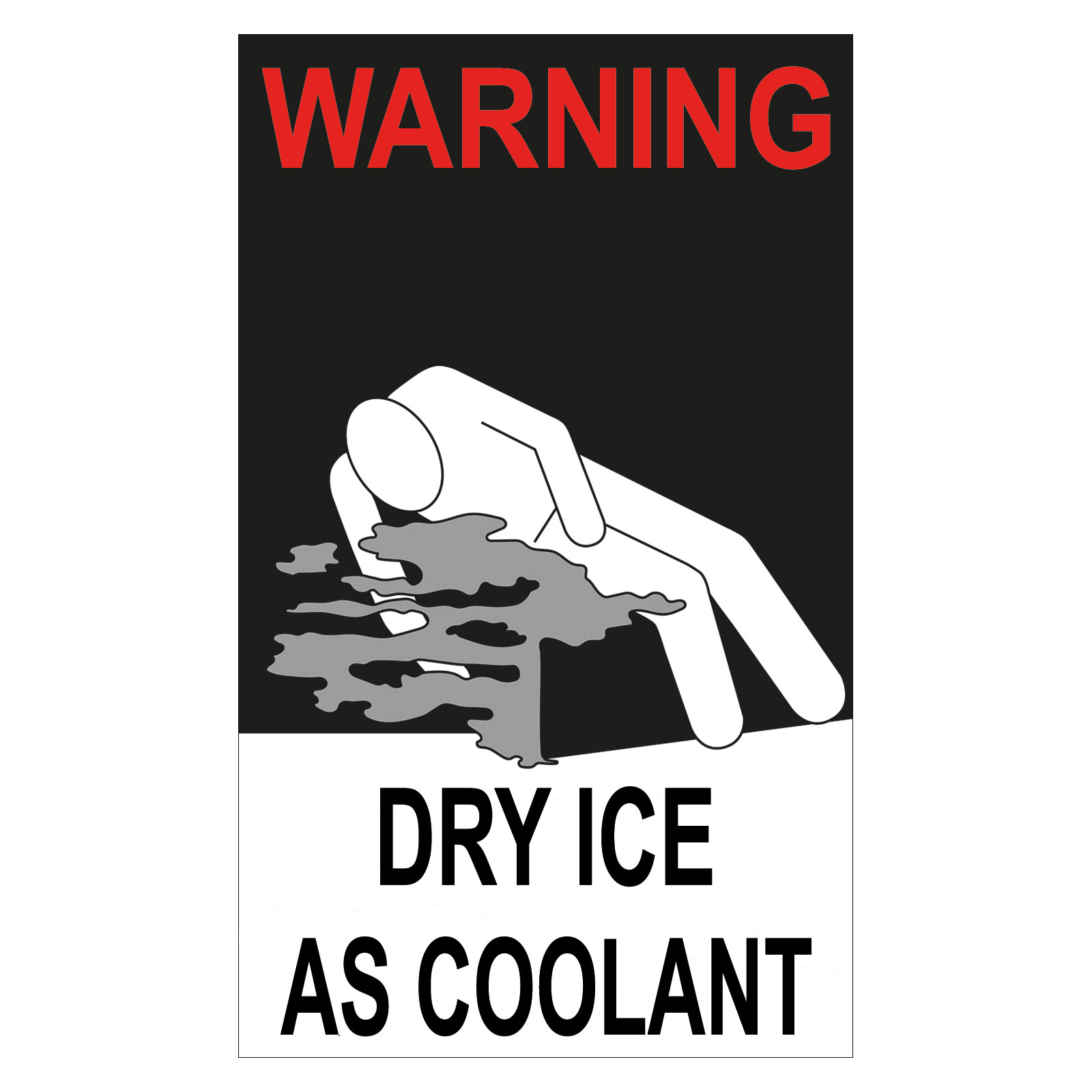 Aufkleber | Dry Ice As Coolant | Folie - Aufkleber-Shop