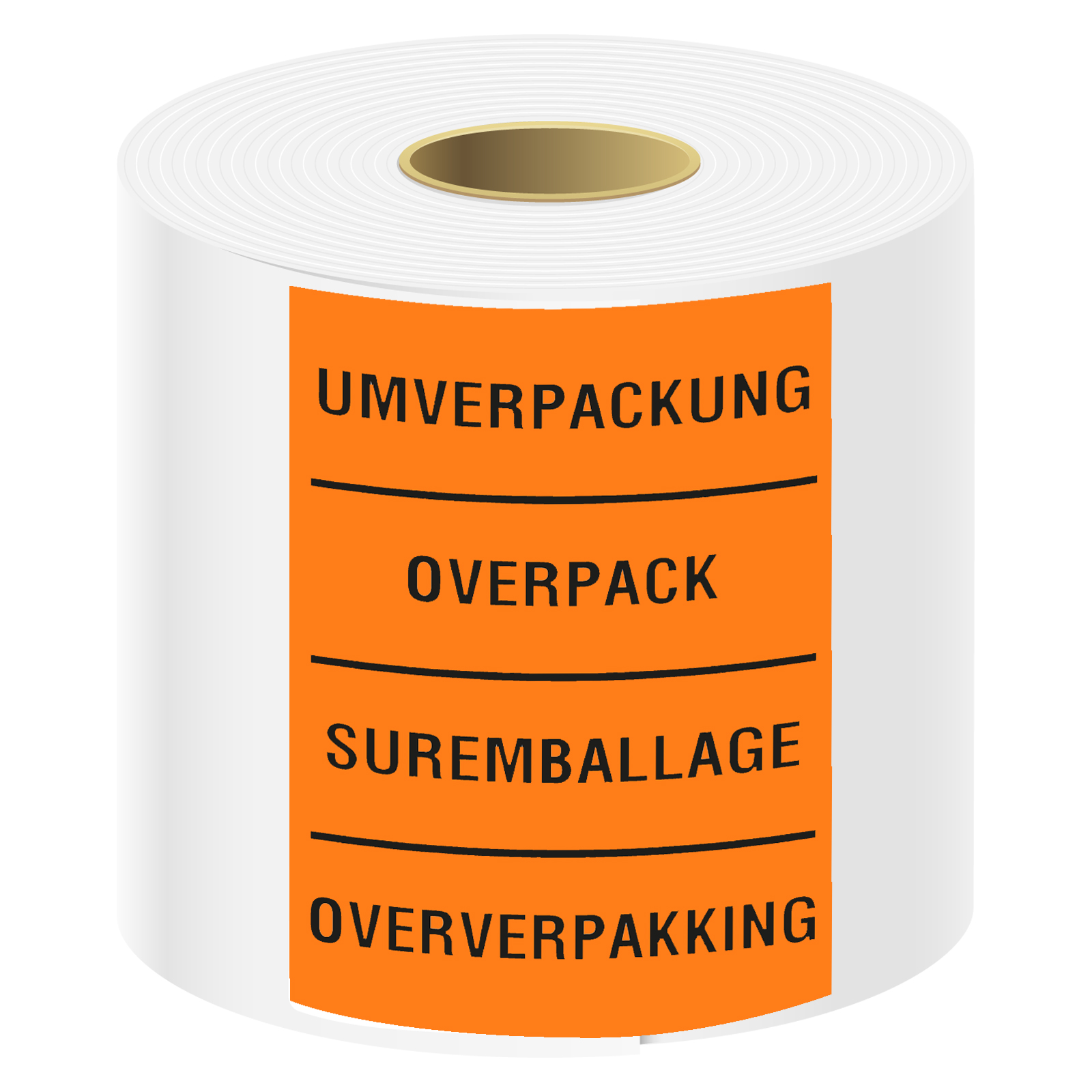 Aufkleber Umverpackung | Orange - Aufkleber-Shop