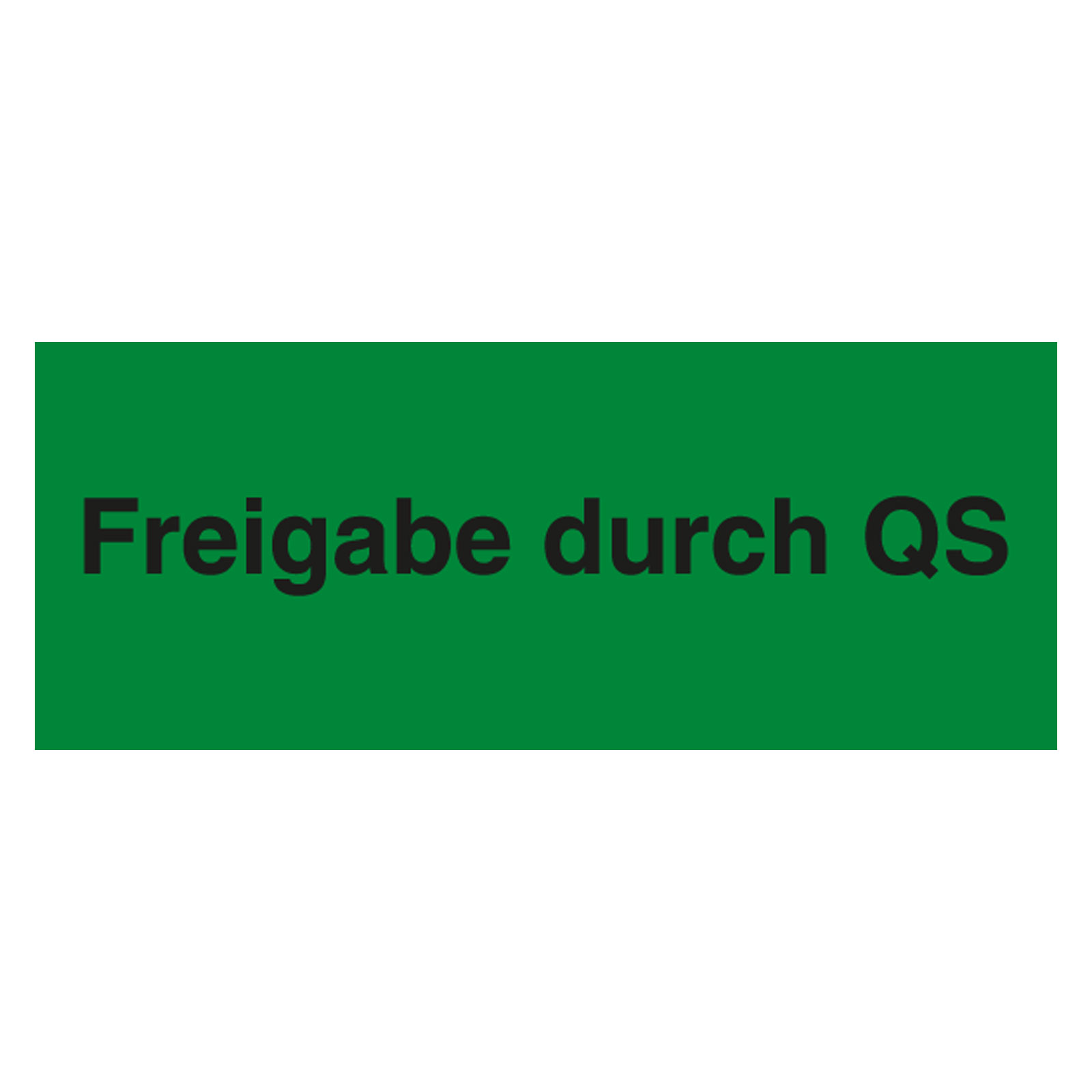 Aufkleber Freigabe durch QS | 50 x 20 mm - Aufkleber-Shop