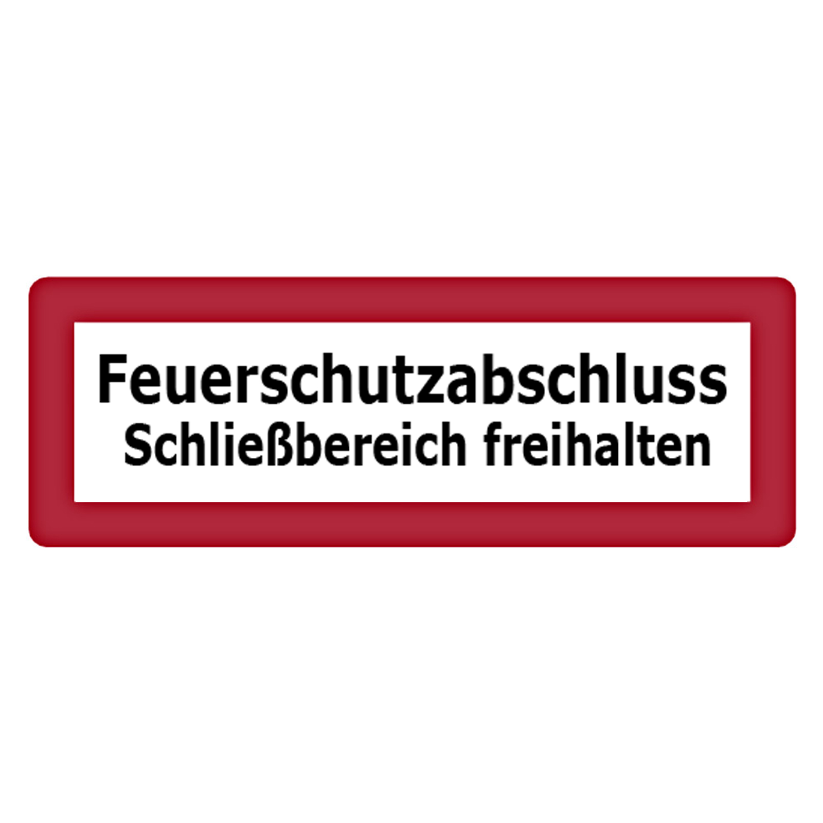 Feuerwehrzeichen Feuerschutzabschluss - Aufkleber-Shop