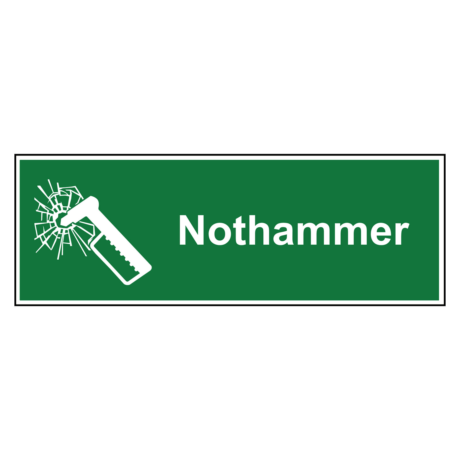 Rettungszeichen Nothammer | jetzt online kaufen - Aufkleber-Shop