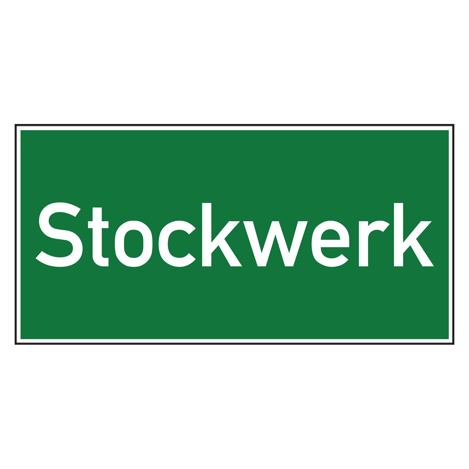 Etagenkennzeichnung Stockwerk | Folie | 300 x 150 mm - Aufkleber-Shop