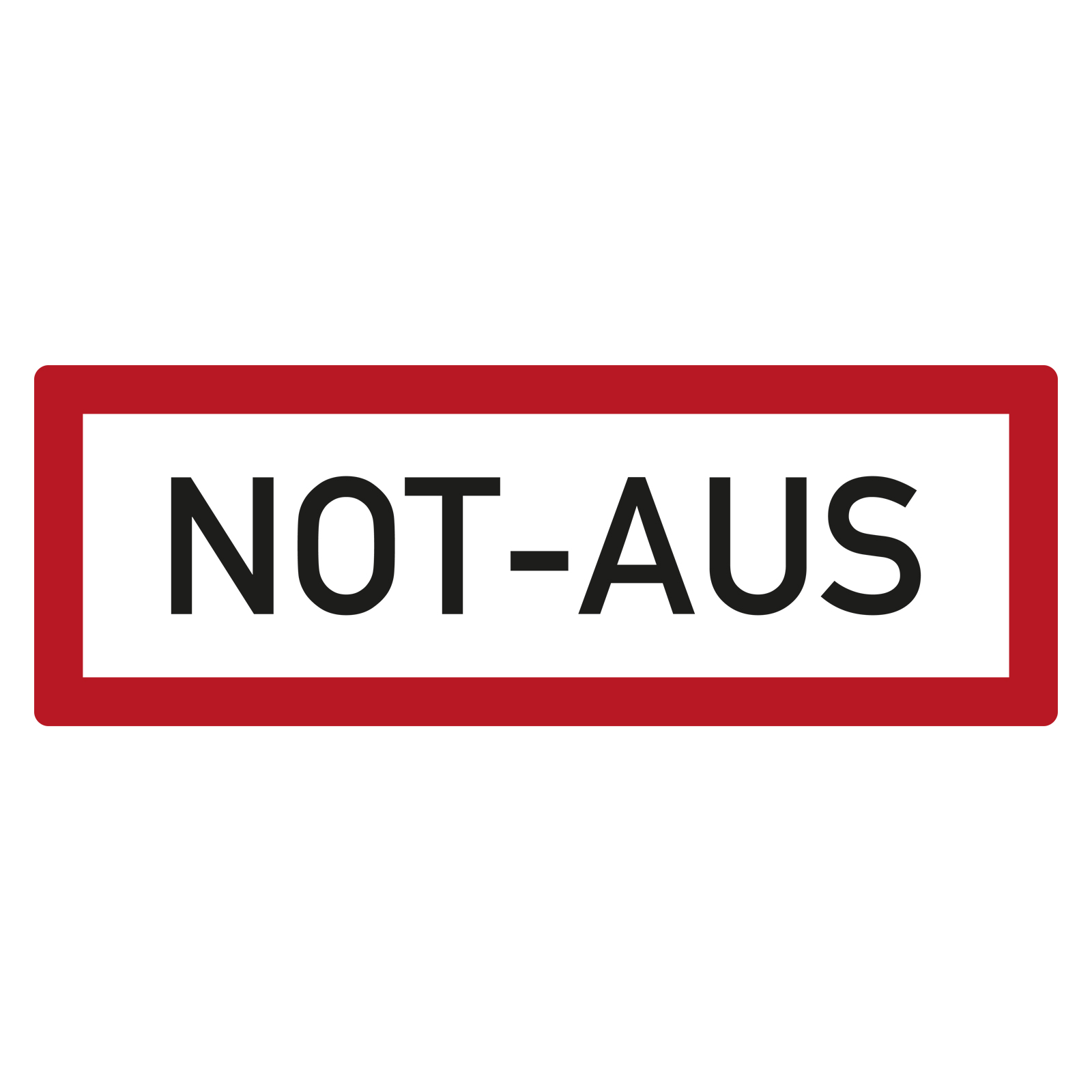 Feuerwehrzeichen NOT-AUS | verschiedene Ausführungen - Aufkleber-Shop