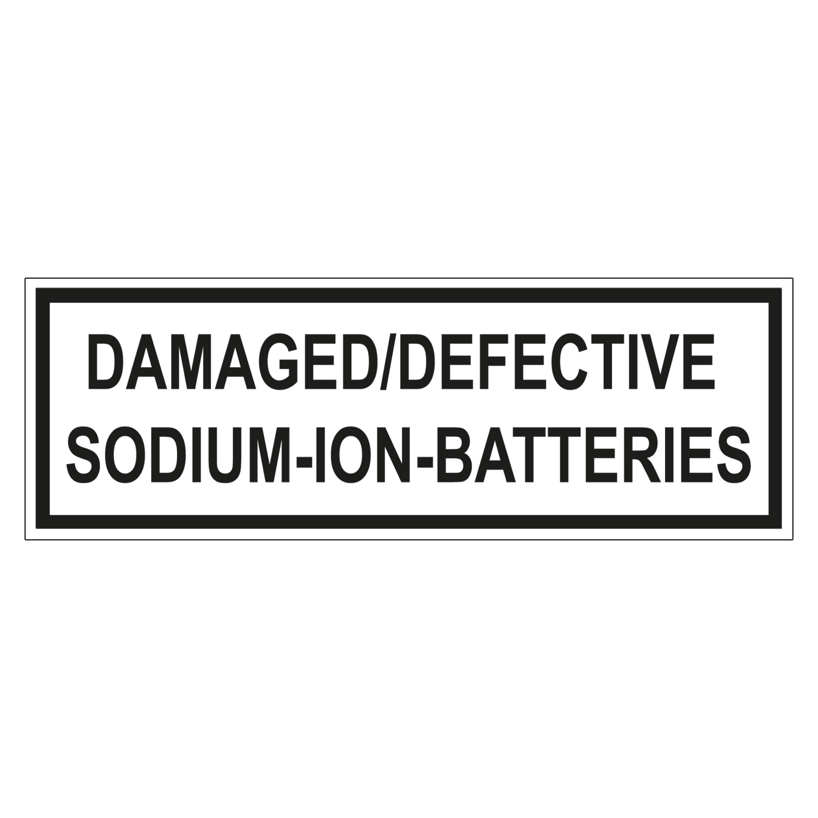DAMAGED/DEFECTIVE SODIUM-ION-BATTERIES | aufkleber.org - Aufkleber-Shop