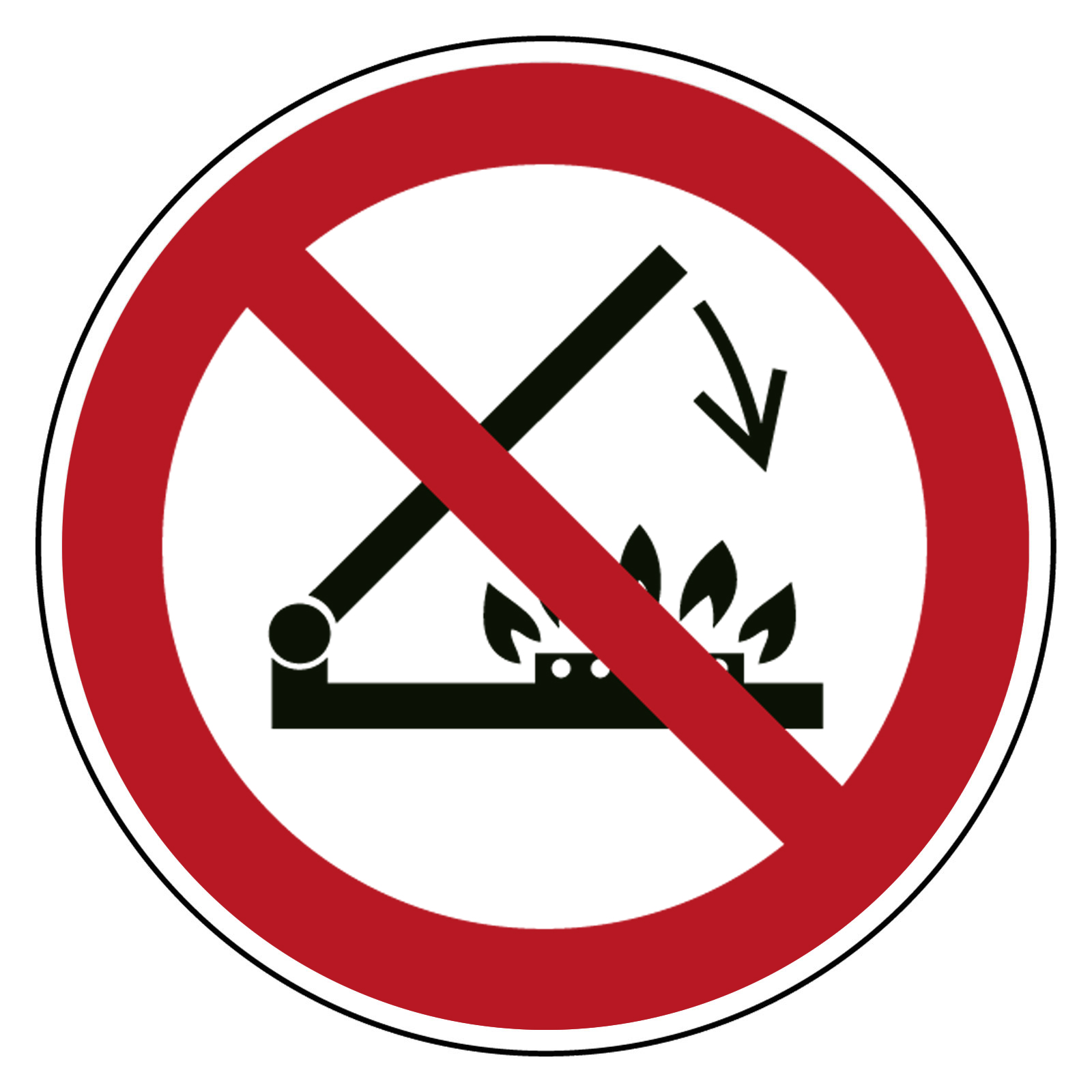 Verbotszeichen Deckel schließen verboten ISO 7010 P073 | aufkleber.org - Aufkleber-Shop