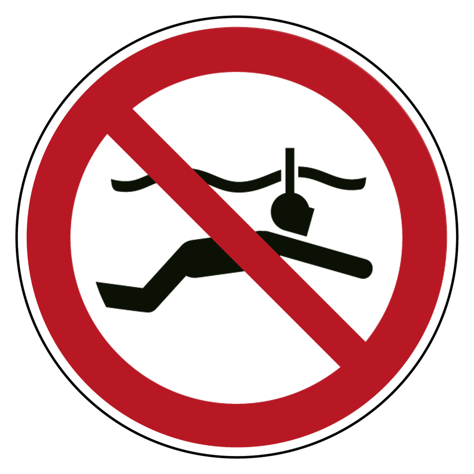 Verbotszeichen Schnorcheln verboten ISO 7010 P050 | aufkleber.org ...