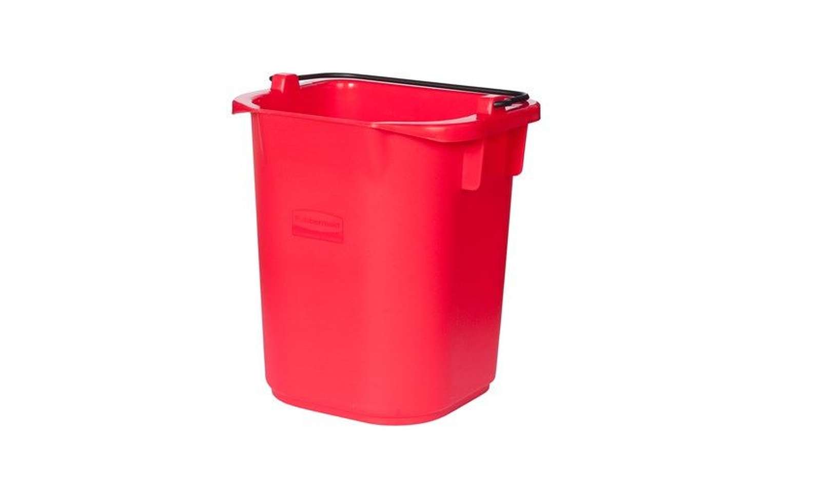RUBBERMAID Eimer - Plastik, eckig, 5 Liter, rot - Aufkleber-Shop