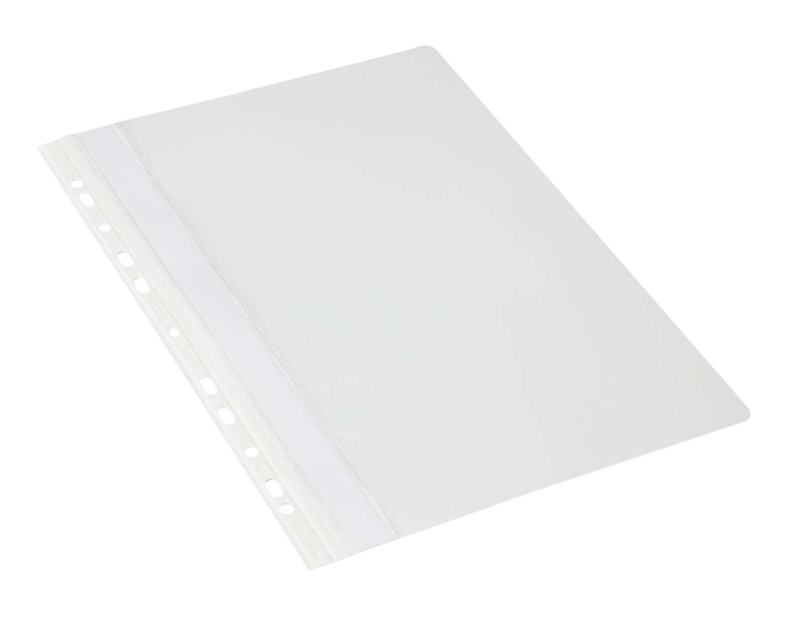 DONAU Schnellhefter - A4, Multilochung, PVC, weiß - Aufkleber-Shop