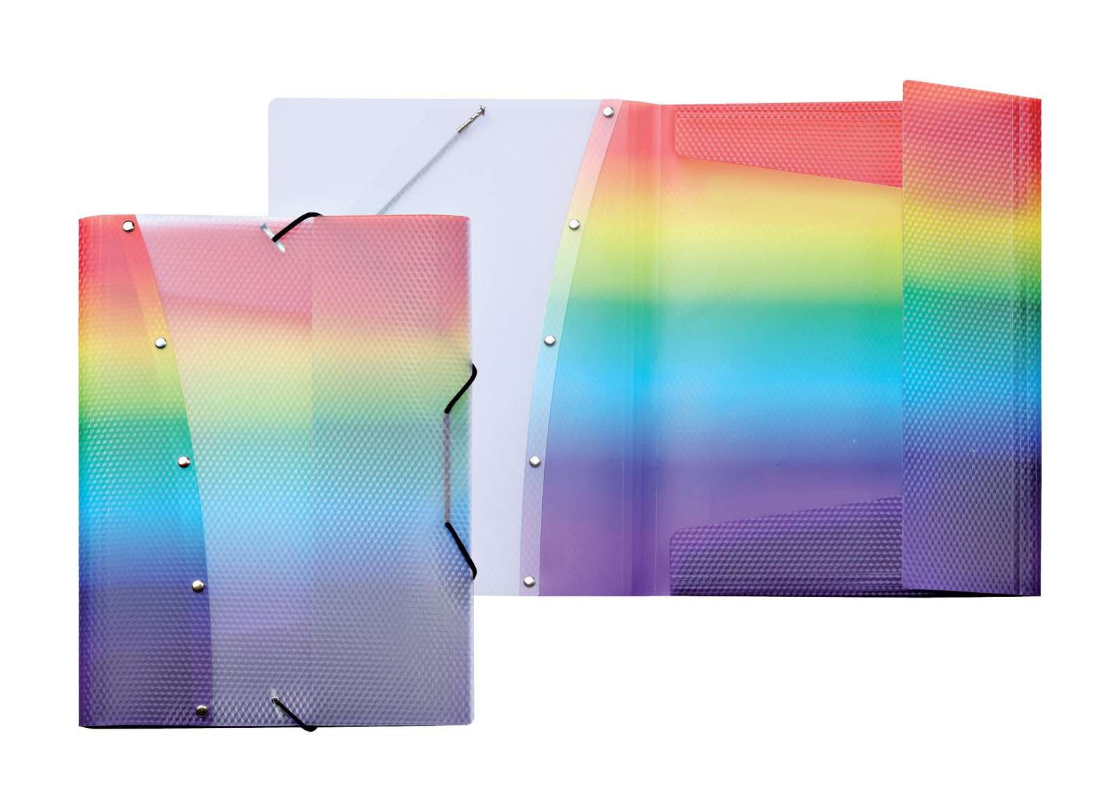 VELOFLEX Sammelmappe Rainbow Diamond - A4, PP - Aufkleber-Shop