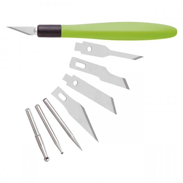 Wedo Bastelmesser-Set grün/schwarz, 6,45