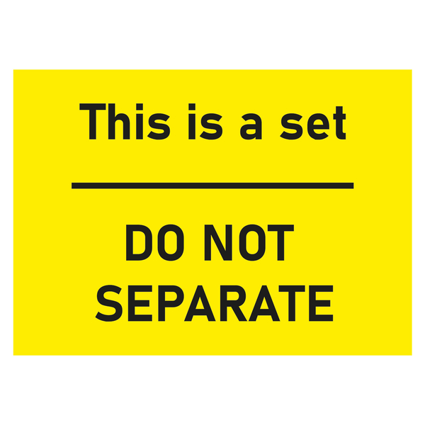 Aufkleber Do not separate | 100 x 70 mm | Folie - Aufkleber-Shop