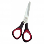 Wedo Schere Edelstahl Soft 5 Zoll 14,0 cm schwarz/rot Softgriff ...