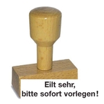 Vorgangsstempel - Stempel Eilt sehr, bitte sofort vorlegen - Aufkleber-Shop