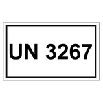 Gefahrzettel UN 3267 | Folie 100 x 60 mm - Aufkleber-Shop